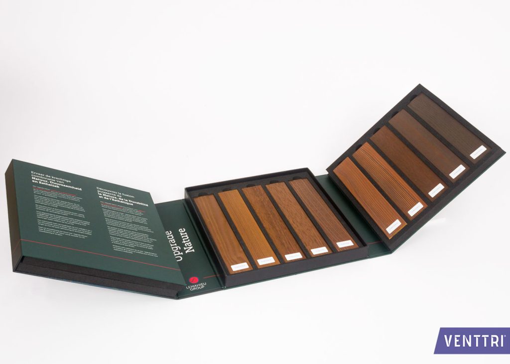 4-luik map met houten stalen - Venttri