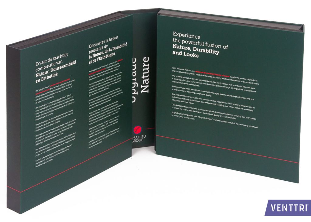 4-luik map met houten stalen - Venttri